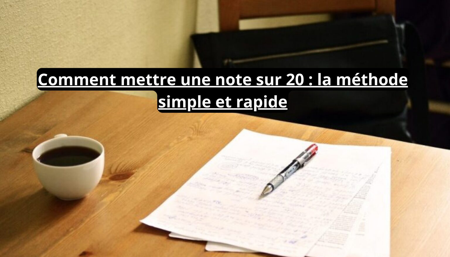 Comment mettre une note sur 20 : la méthode simple et rapide.